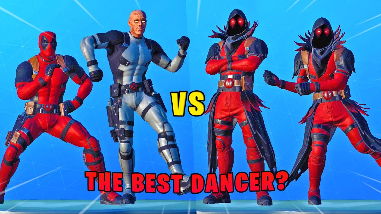 Fortnite Deadpool vs Ravenpool - Marvel Skins in Dance Battle - YouTube