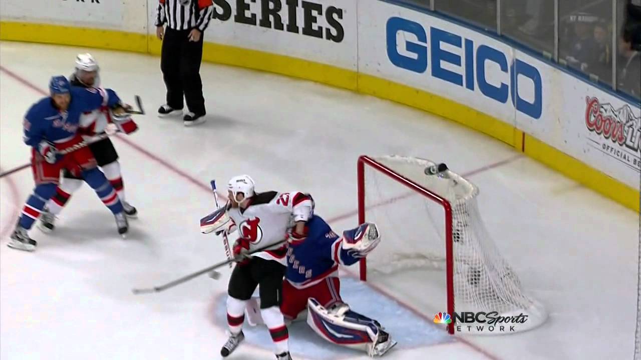 David Clarkson Deflection Goal 5/16/12 Devils @ Rangers NHL Playoffs ...