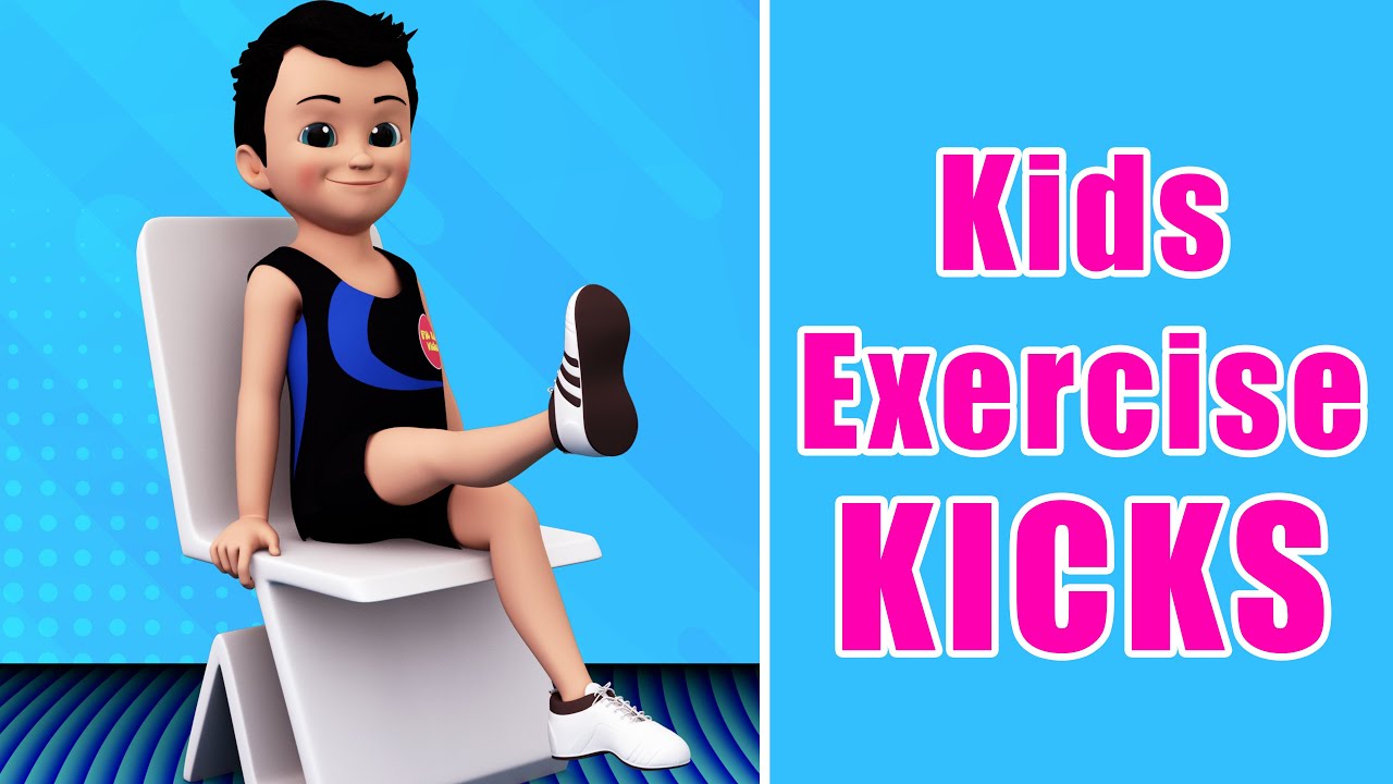 HOW TO EXERCISE KICKS | KIDS EXERCISE ON CHAIR | FIT KIDS VIDEOS - YouTube