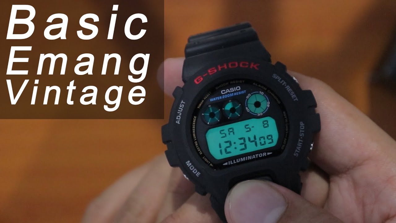 G-SHOCK DW-6900-1VDR Basic Model Indonesia - YouTube