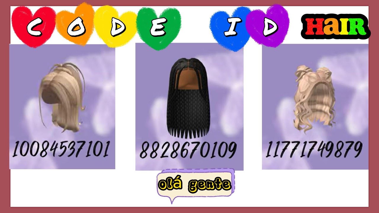 PLAY LIST ROBLOX CODES ID HAIR PARTE #2 #ROBLOX - YouTube