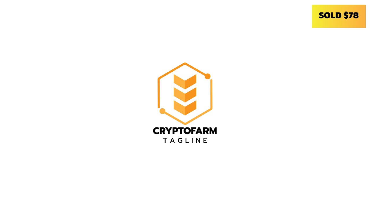 Adobe Illustrator - Tutorial Mendesain Logo : CRYPTOFARM - YouTube
