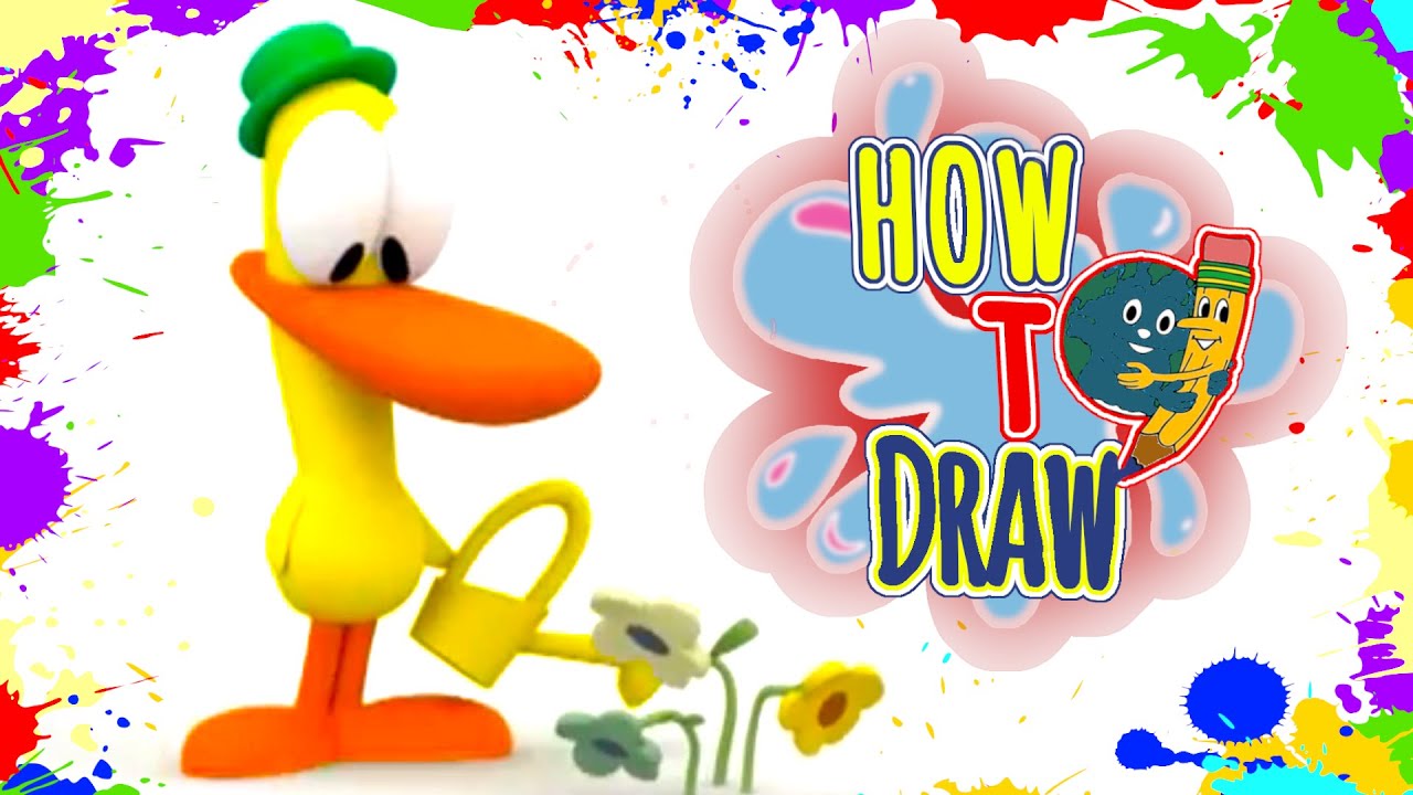 Drawing Pato | Pocoyo | FREE COLORING PAGE PRINTABLE PATO | Easy Things ...