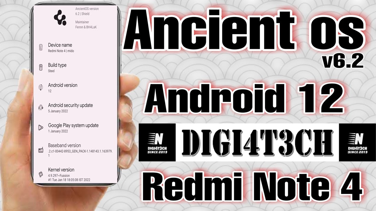 |Ancient OS 6.2| |Android 12| |Redmi Note 4| |Mido| |Full Review ...