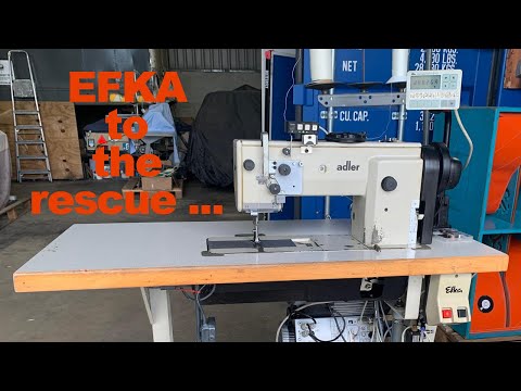 Efka to the rescue. Motor replacement on an Adler 467-373 D2 HP