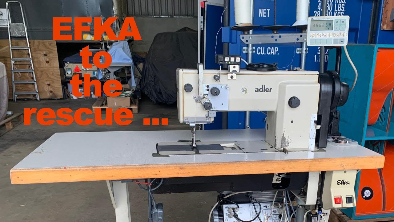 Efka to the rescue. Motor replacement on an Adler 467-373 D2 HP - YouTube