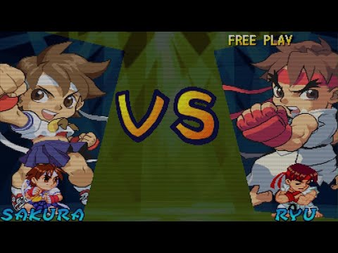 ICA's PS5 Clip: Super Gem Fighter Mini Mix: Sakura Kasugano VS Ryu [Normal] (Final Stage)