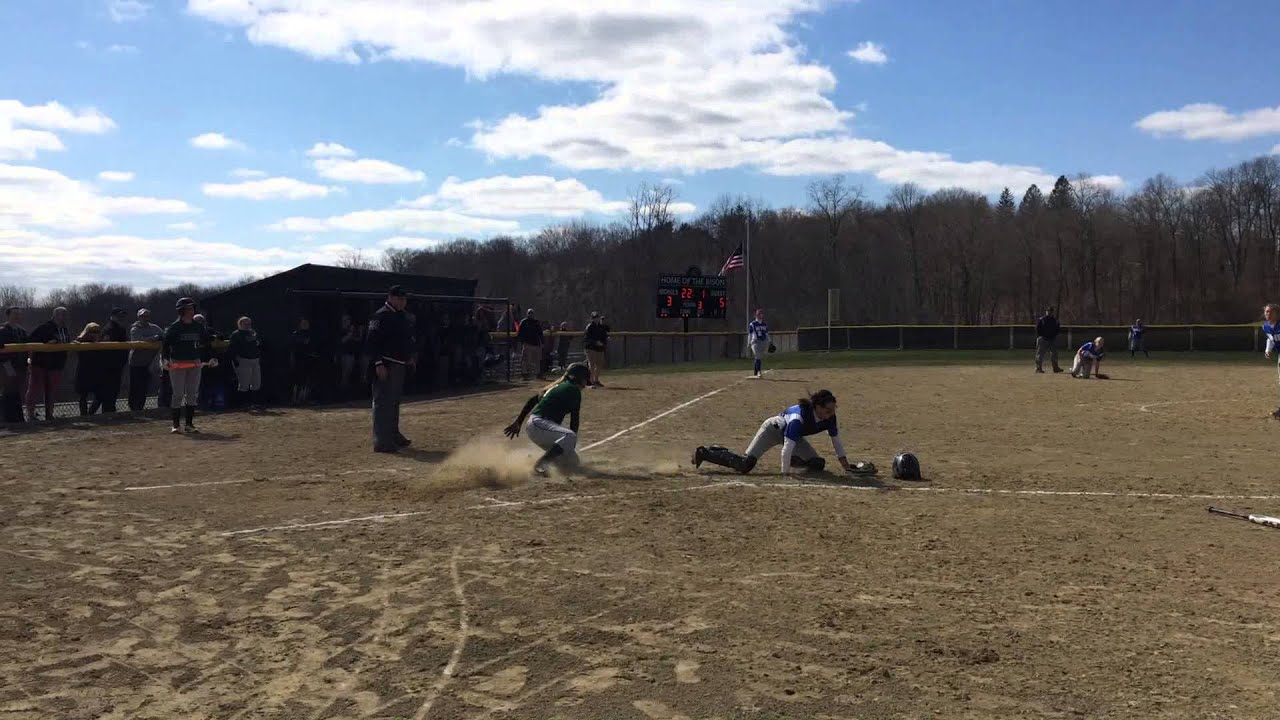 Nichols College softball - Kendall Meehan RBI signle vs WNE 3-26-16 ...