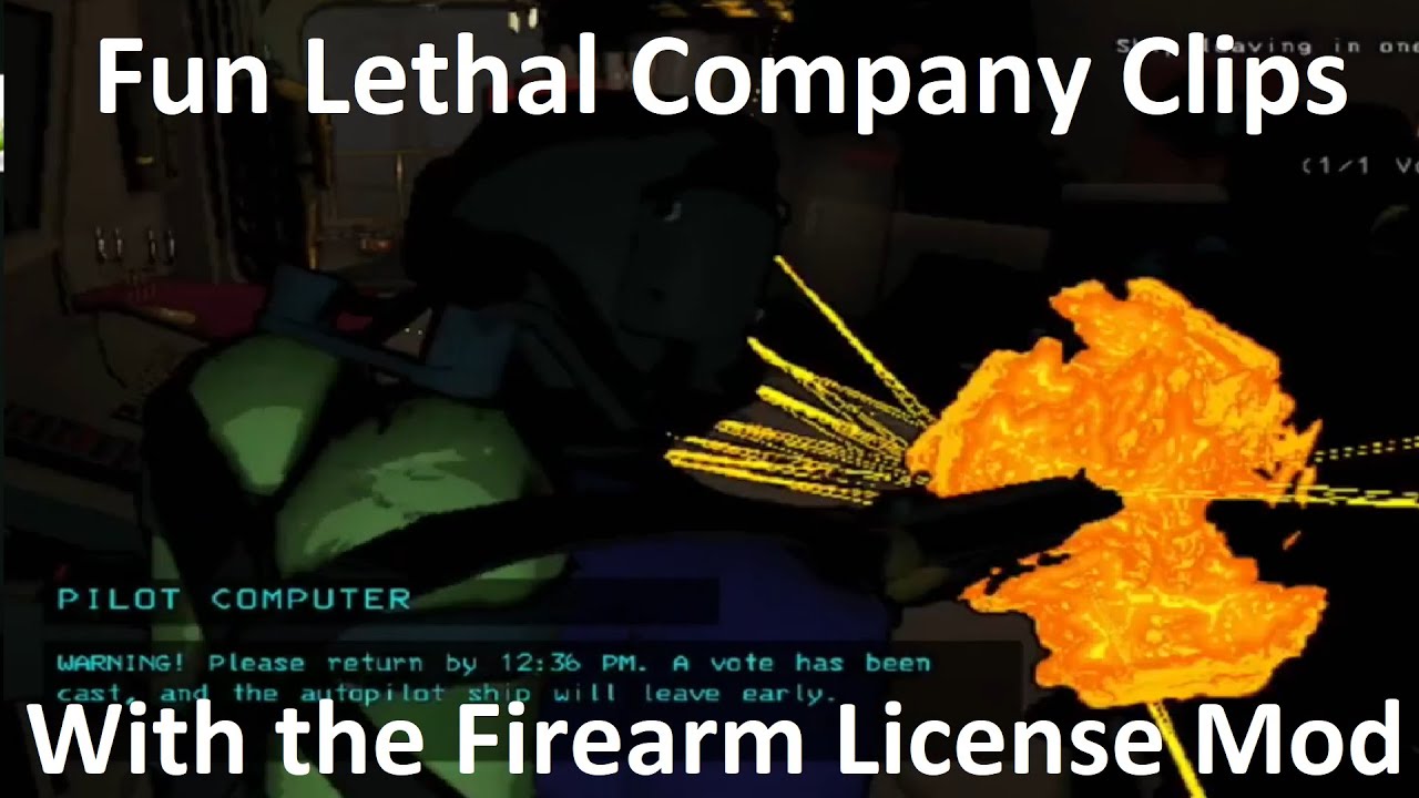 Fun Lethal Company Clips With the Firearm License Mod - YouTube