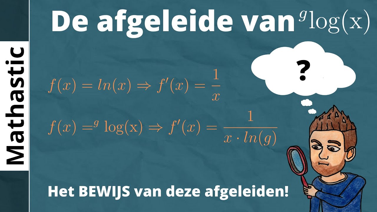 De afgeleide van glog(x) - YouTube