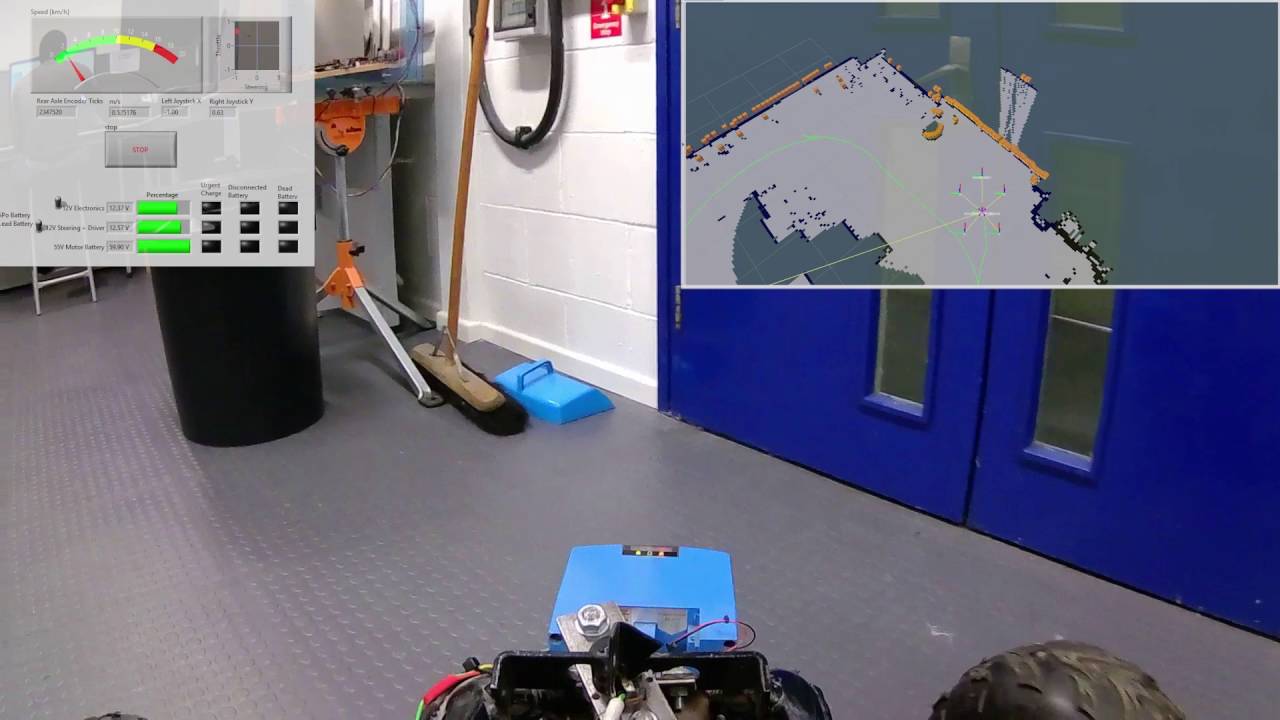 RealTime Driving + Mapping (LabView + ROS) - YouTube
