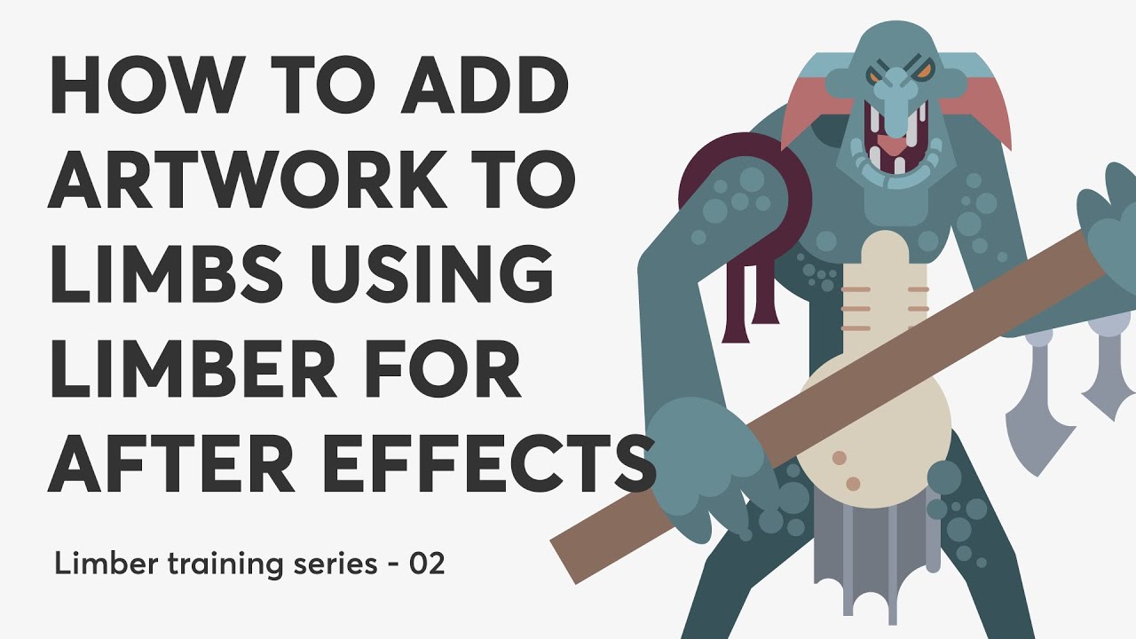 How to add artwork to limbs using Limber for After Effects - YouTube