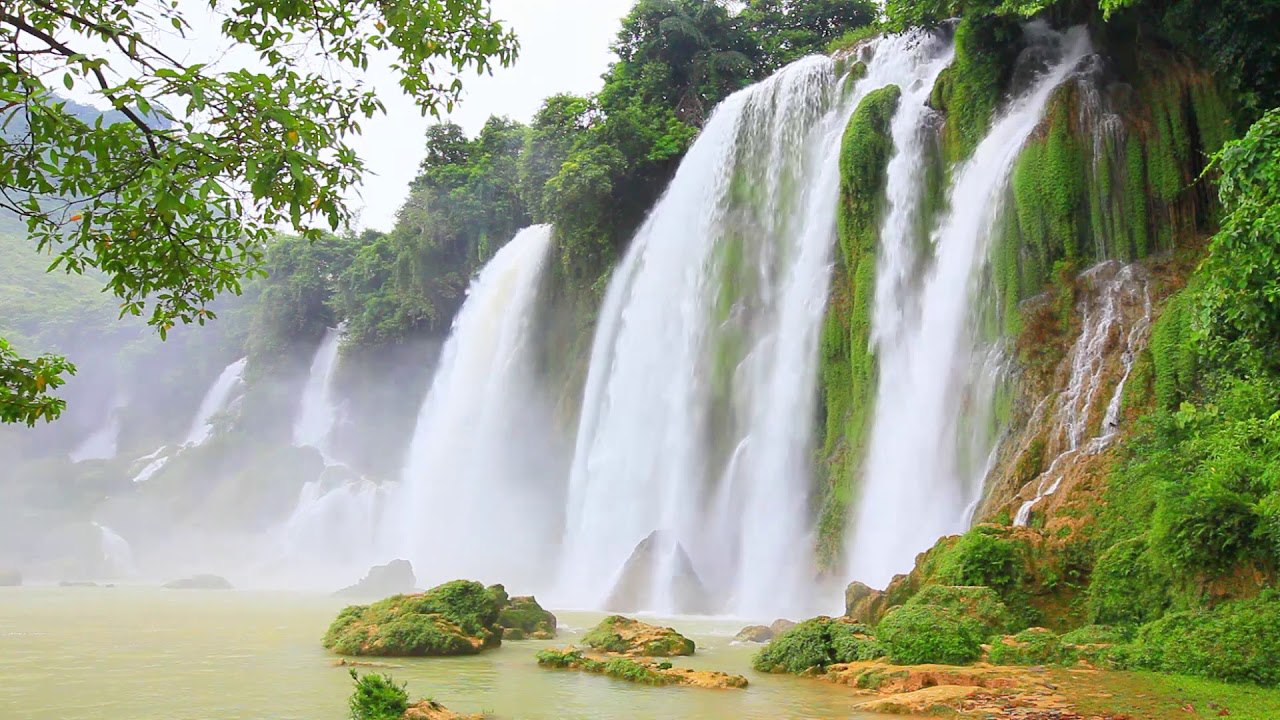 4K Water Fall waterfall stock footage | NO COPYRIGHT BACKGROUND GRAPHIC ...