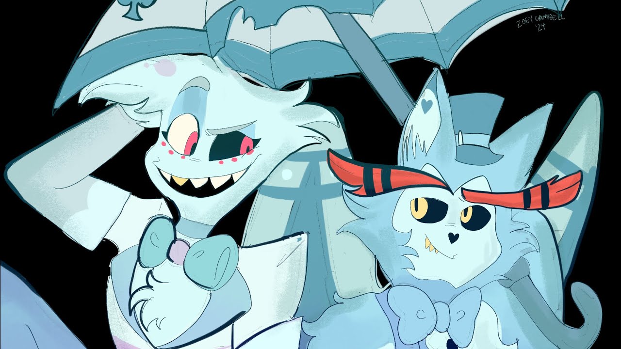 Loser,Baby! // Hazbin Hotel screenshot redraw timelapse - YouTube