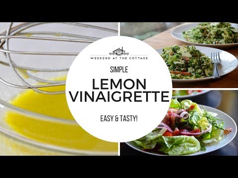 1-Minute Video! SIMPLE LEMON VINAIGRETTE | Easy & Tasty