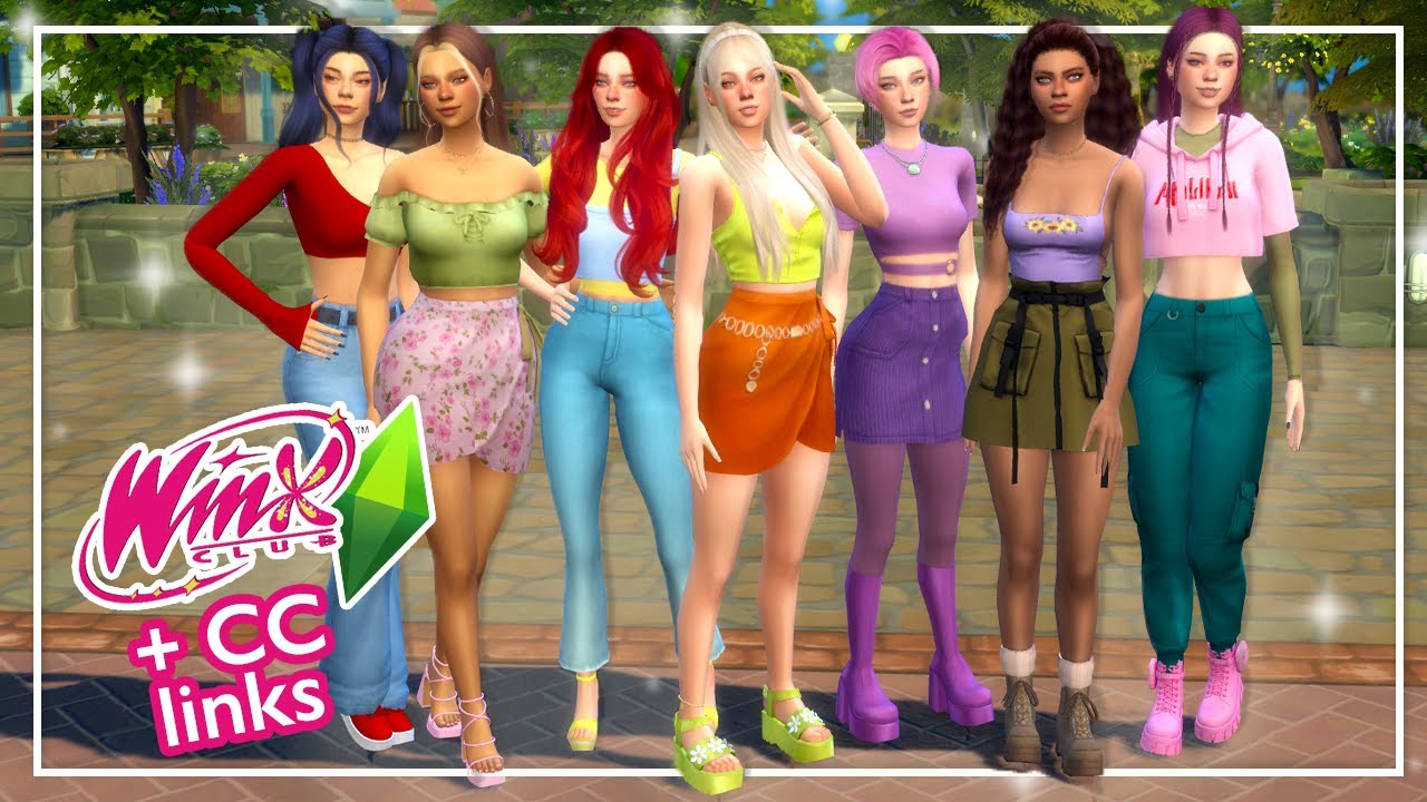Winx Club in The Sims 4 (+ CC LINKS) 💖 - YouTube