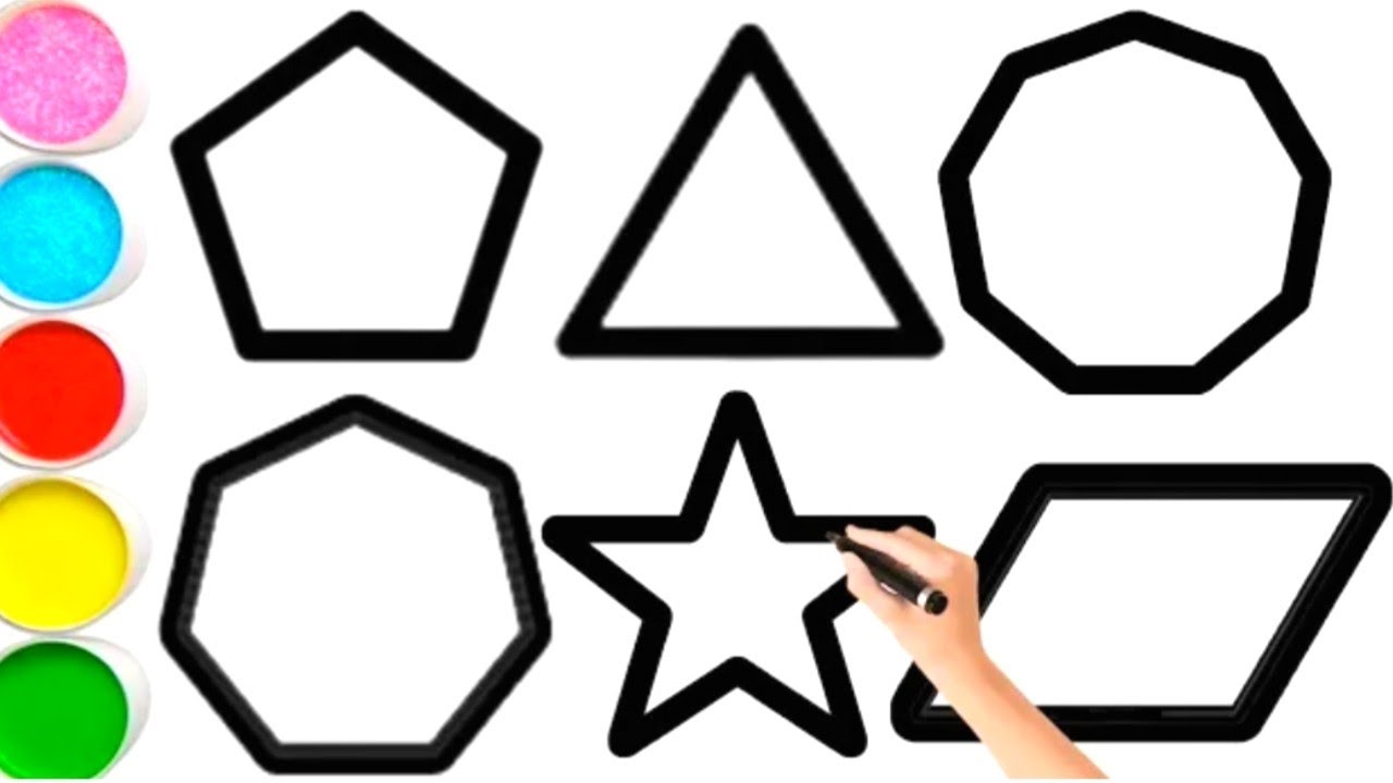 Learn and Draw 2d Shapes,Colors for Kids| Todd Learning videos, Shapes ...