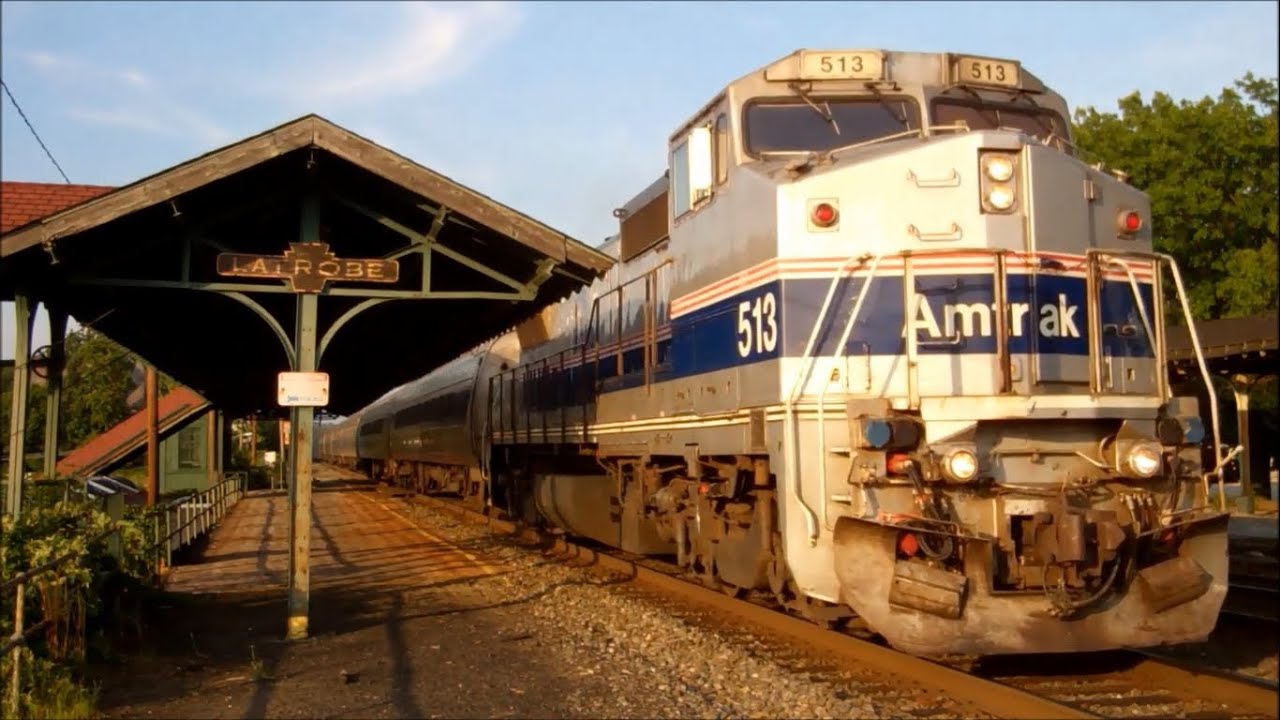 NS 07T 'The Pennsylvanian' With Amtrak 513 Leading - YouTube