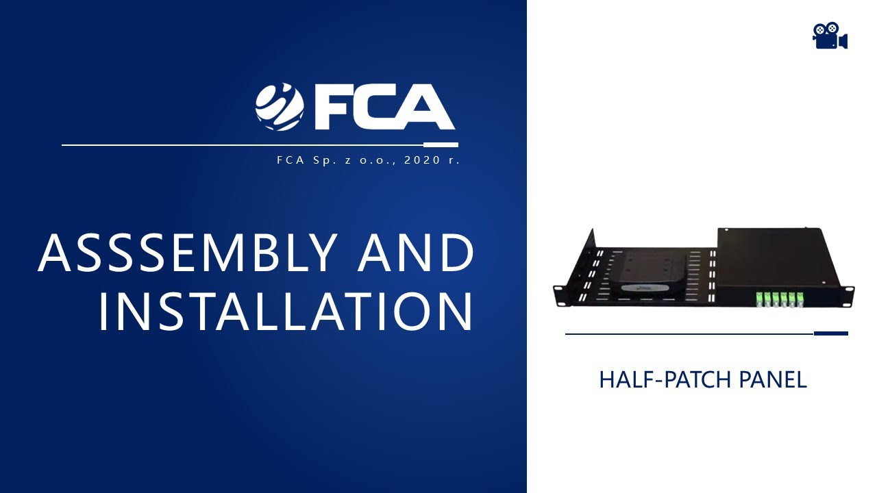 EASY INSTALL: Half-patch panel P-PSP-G19-1U-6-SC/E2 - YouTube
