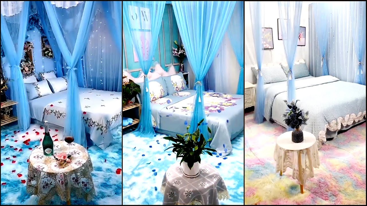 Room decorating ideas💙 decoration ideas💙 blue room makeover💙 Cute room ...