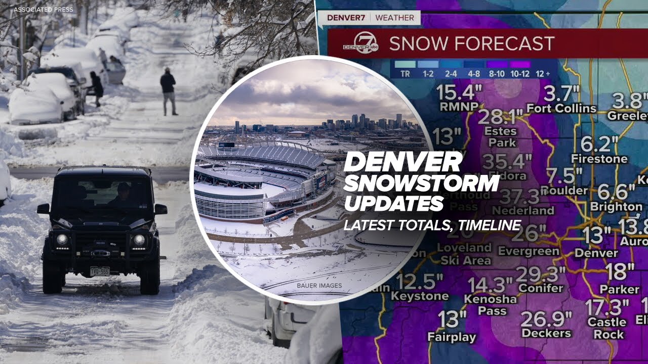 'Biggest storm in 3 years:' Denver snow totals up to a foot or more ...
