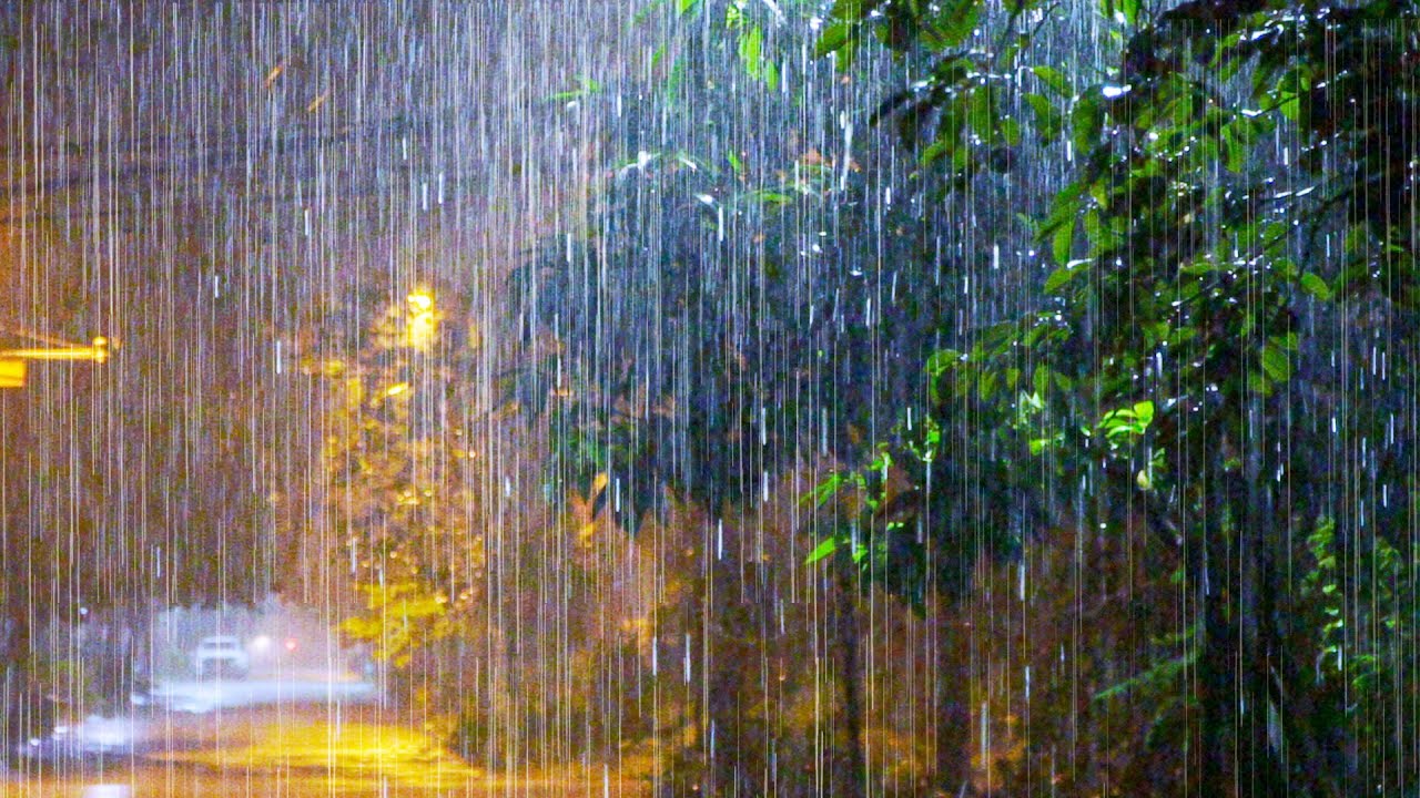 Fall Asleep Immediately in 3 Minutes with Night Rainstorm & Loud ...