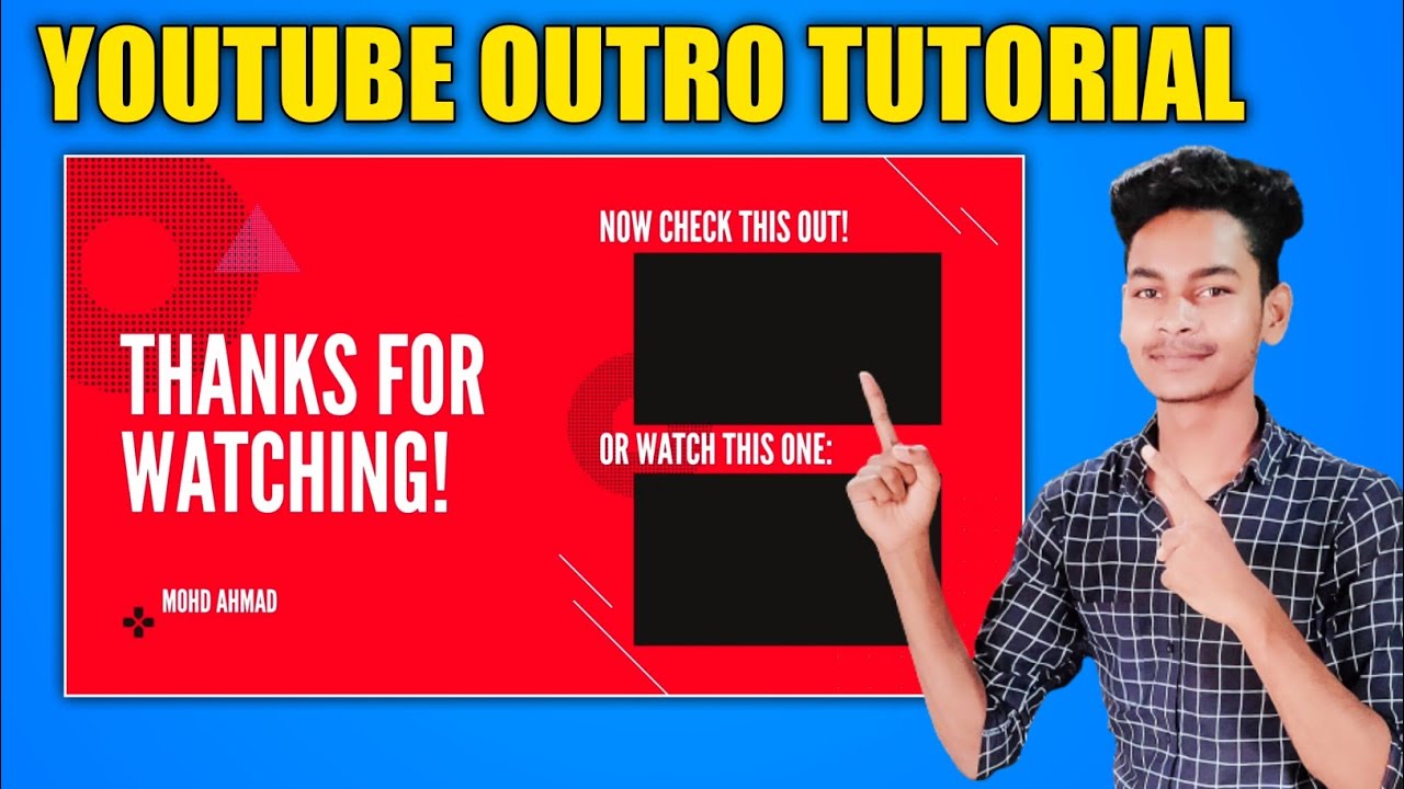 How To Make Outro For YouTube videos (Free & Easy Tutorial) YouTube End ...