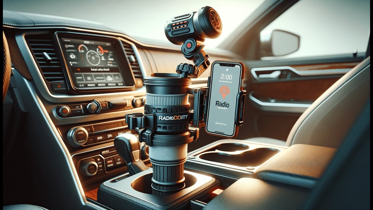 📻 Radioddity RH1 Cup Holder Radio Mount | Adjustable Length and Height ...