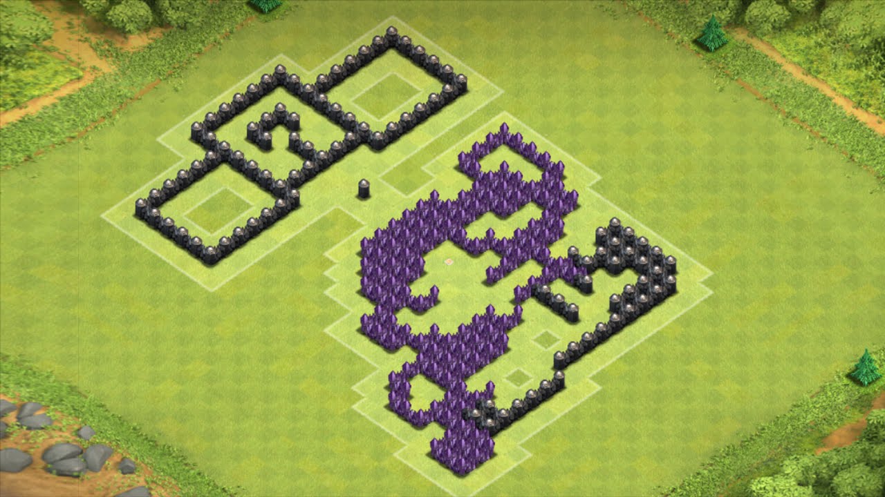 Clash of Clans - Cool TH8 Mario Base - YouTube
