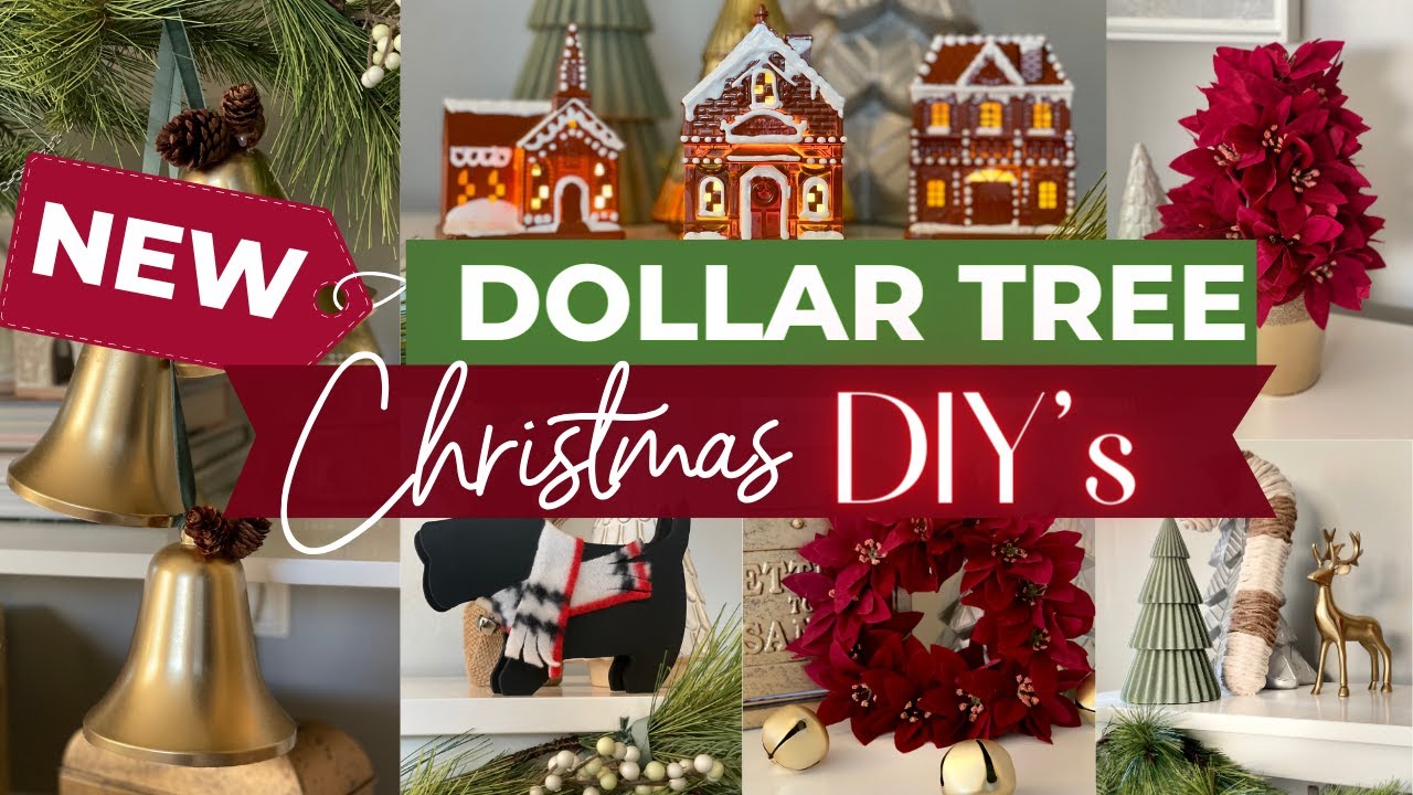 🎄NEW DOLLAR TREE CHRISTMAS DIYs | Easy High End Christmas Decor | Best ...