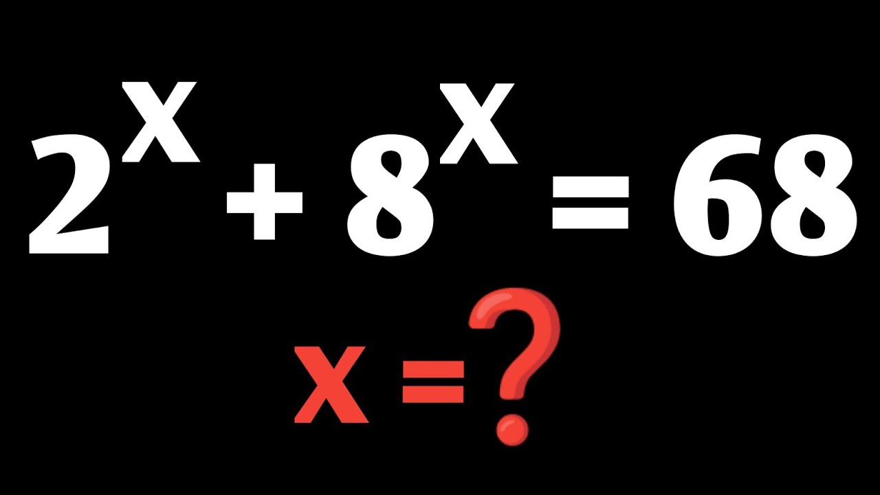 A Nice Math Exponential Problem Fast Trick - YouTube