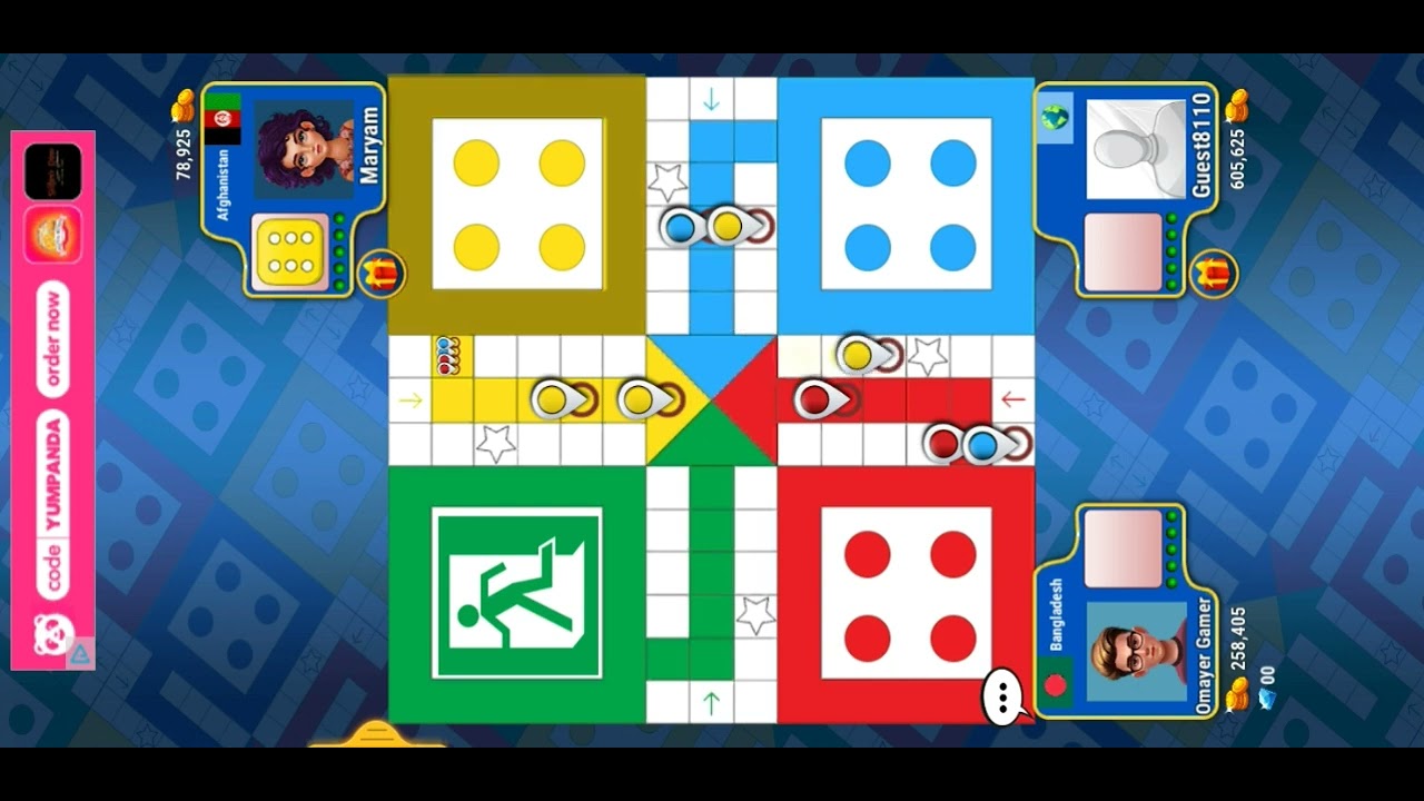 Ludo Video 4 Player Gameplay | 4 player | ludo talent 4 player match ...