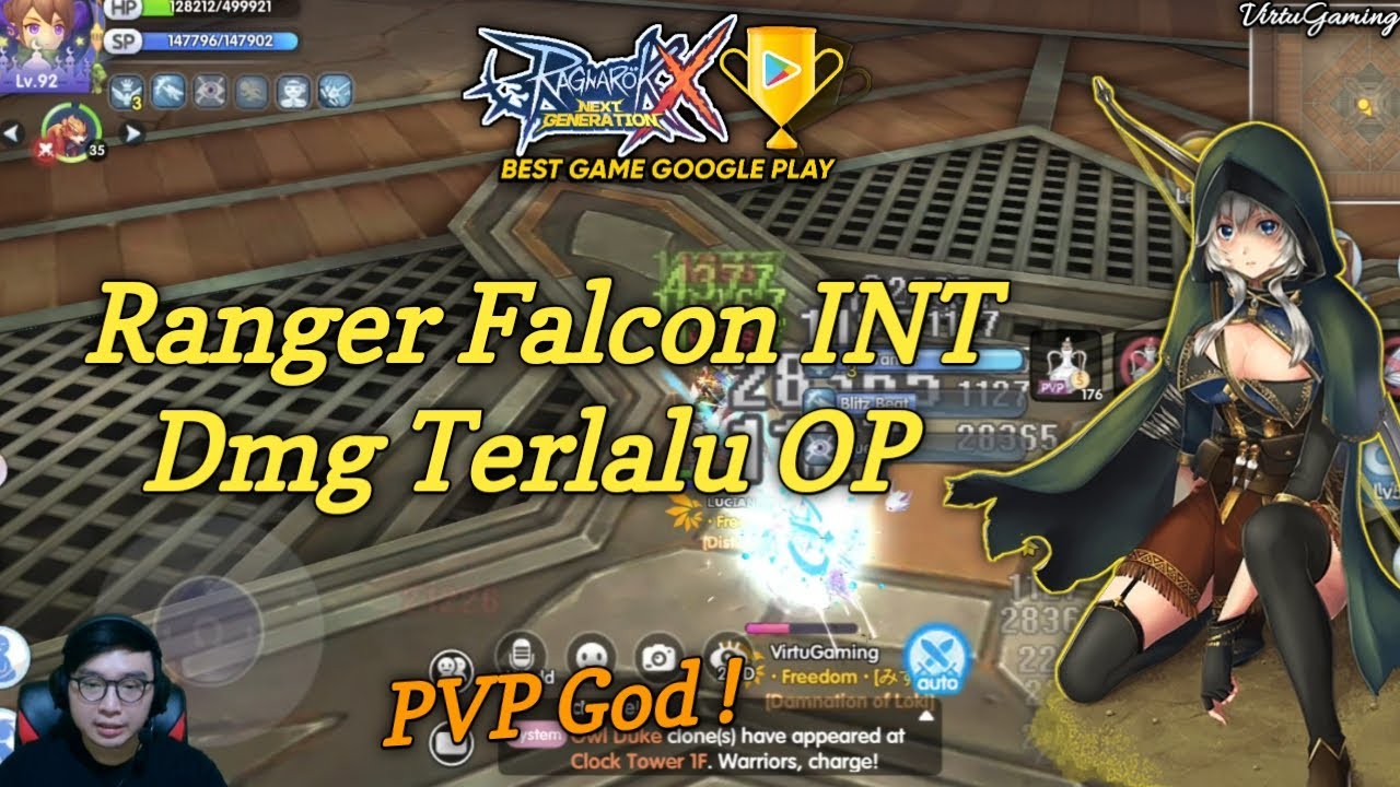 PVP GOD, RANGER INT FALCON DMG NYA TERLALU OP - Ragnarok X Next ...