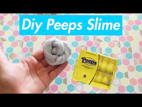 Diy Edible Peeps Slime | How to make slime using leftover Peeps - YouTube