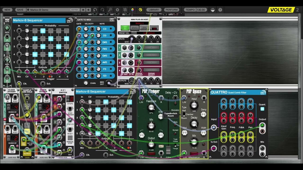 DMT Audio - Markov-B Sequencer Demonstration - YouTube