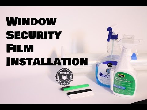 Window Security Film Installation - YouTube