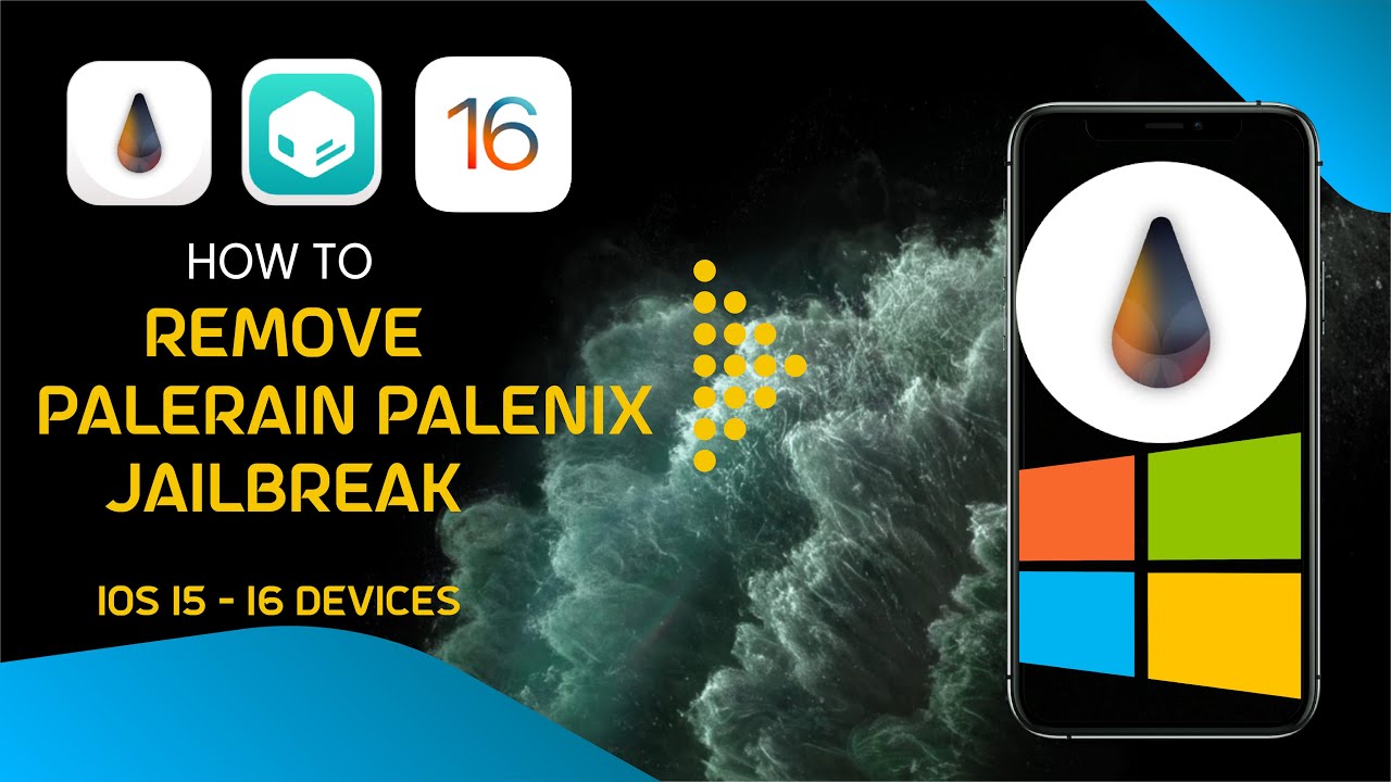 Completely Unjailbreak Palera1n Palen1x Windows Jailbreak iOS 15 - 16 ...