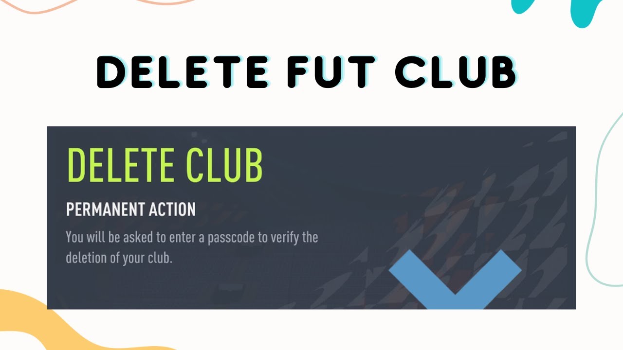 How To Delete Your FUT Club In FIFA 23 YouTube how-to-delete-your-fut-club-in-fifa-23-youtube