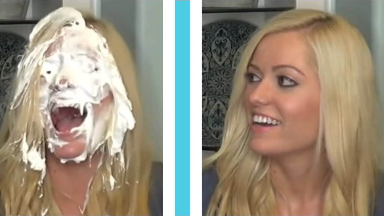 Girls Pied In The Face | Compilation #8 - YouTube