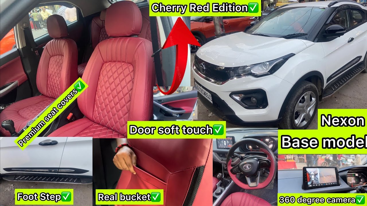 New Tata Nexon base model modified with 360 degree camera| Nexon Red ...