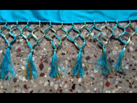 Saree gonde making easy | Saree gonde designs (simple trick) - YouTube