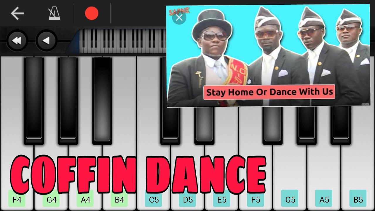 COFFIN DANCE ON PIANO (EASY WAY) TUTORIAL - YouTube