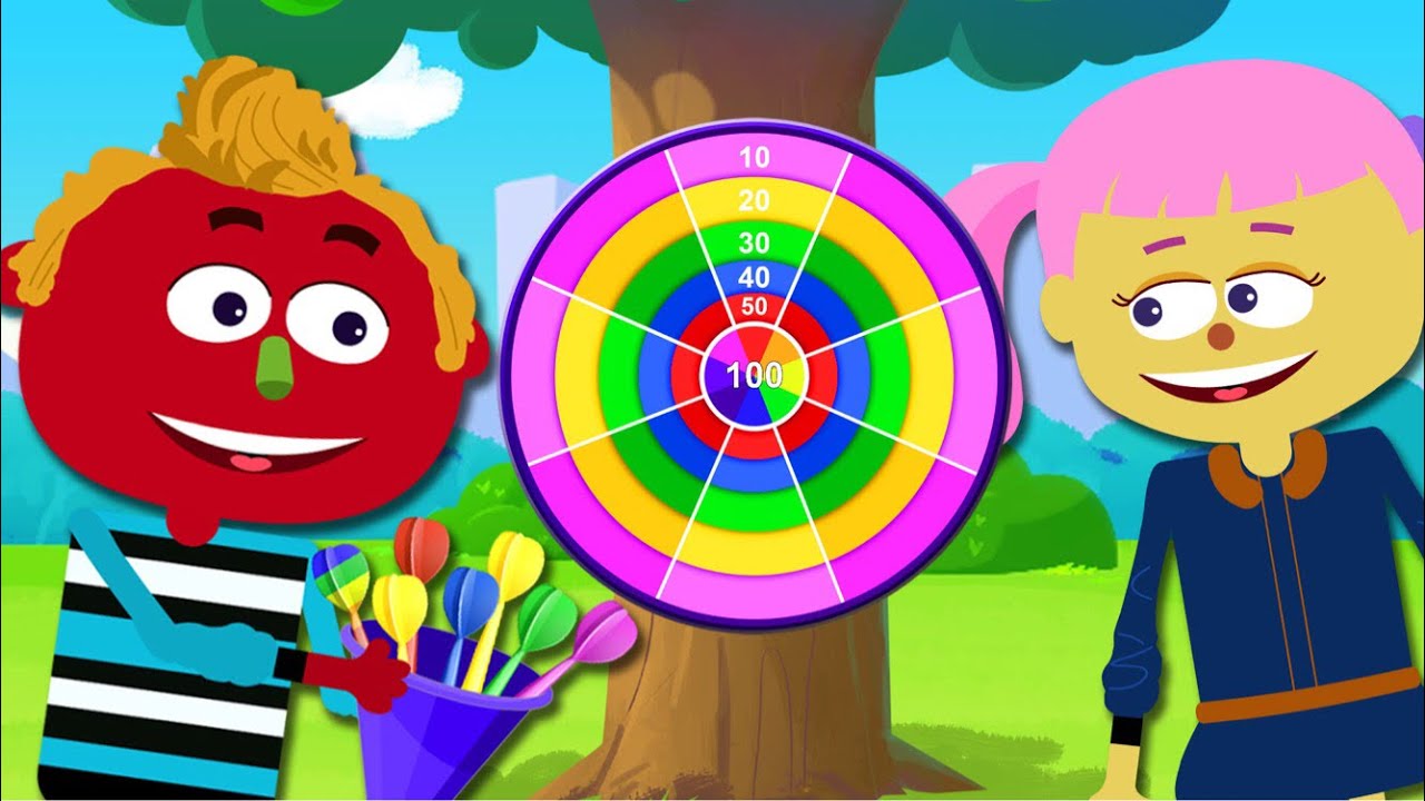 Let's Play Darts! Fun Learning For Kids | Nursery Rhymes and Baby Songs ...