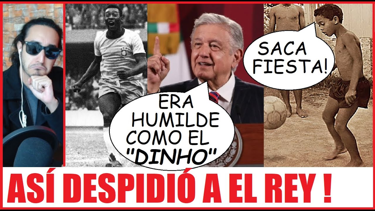 SE FUE EL REY ! AMLO despide a Pelé de manera EMOTIVA con Ronaldinho ...