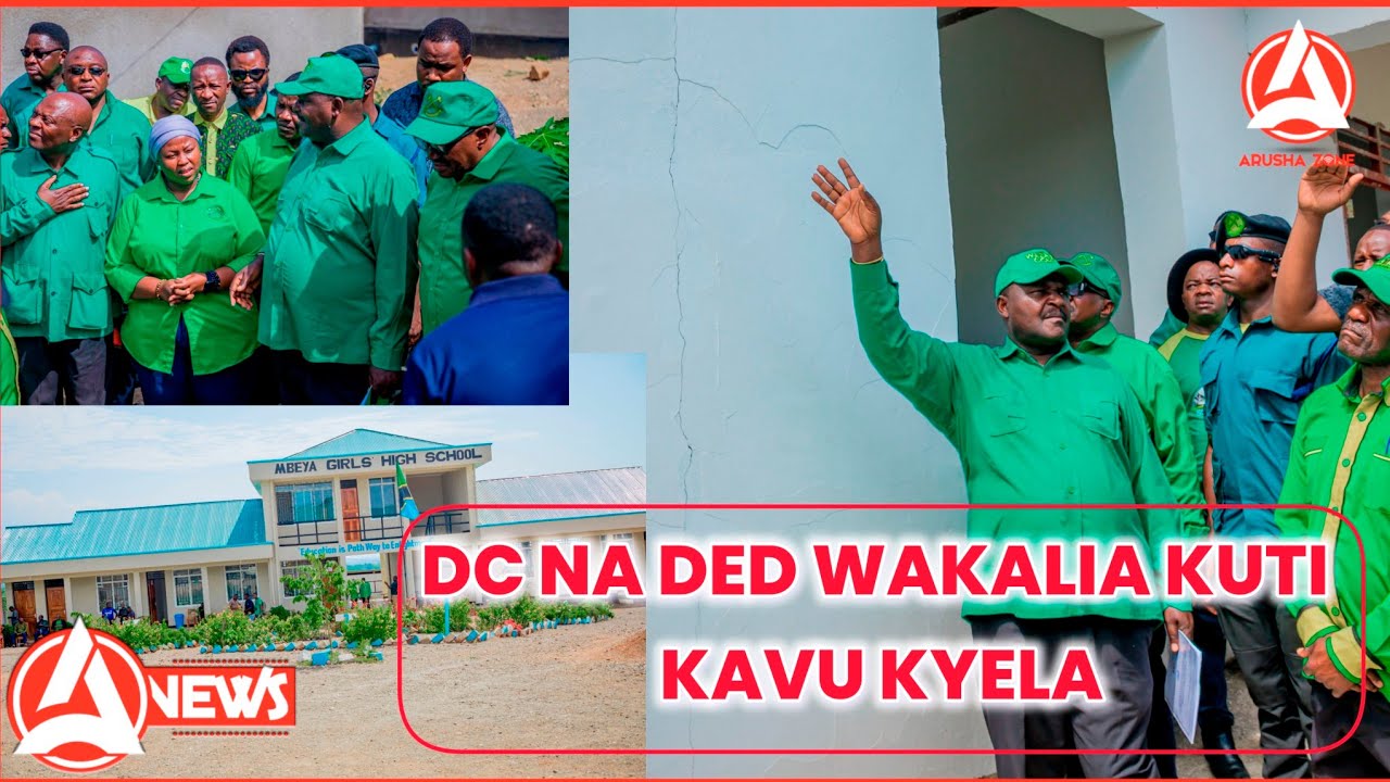 MAGANYA AWA MBOGO MRADI WA SHULE YA MBEYA DC NA DED WAKALIA KUTI KAVU ...