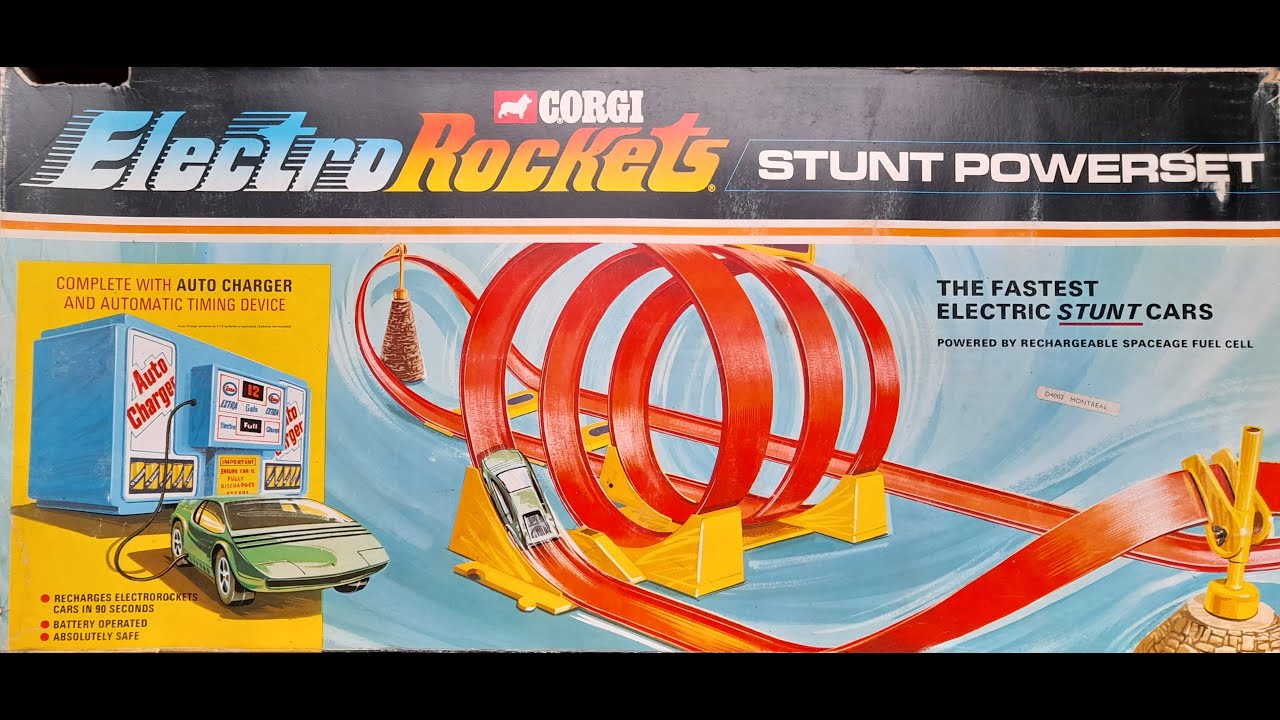 1970 Corgi ElectroRockets Stunt Powerset - YouTube
