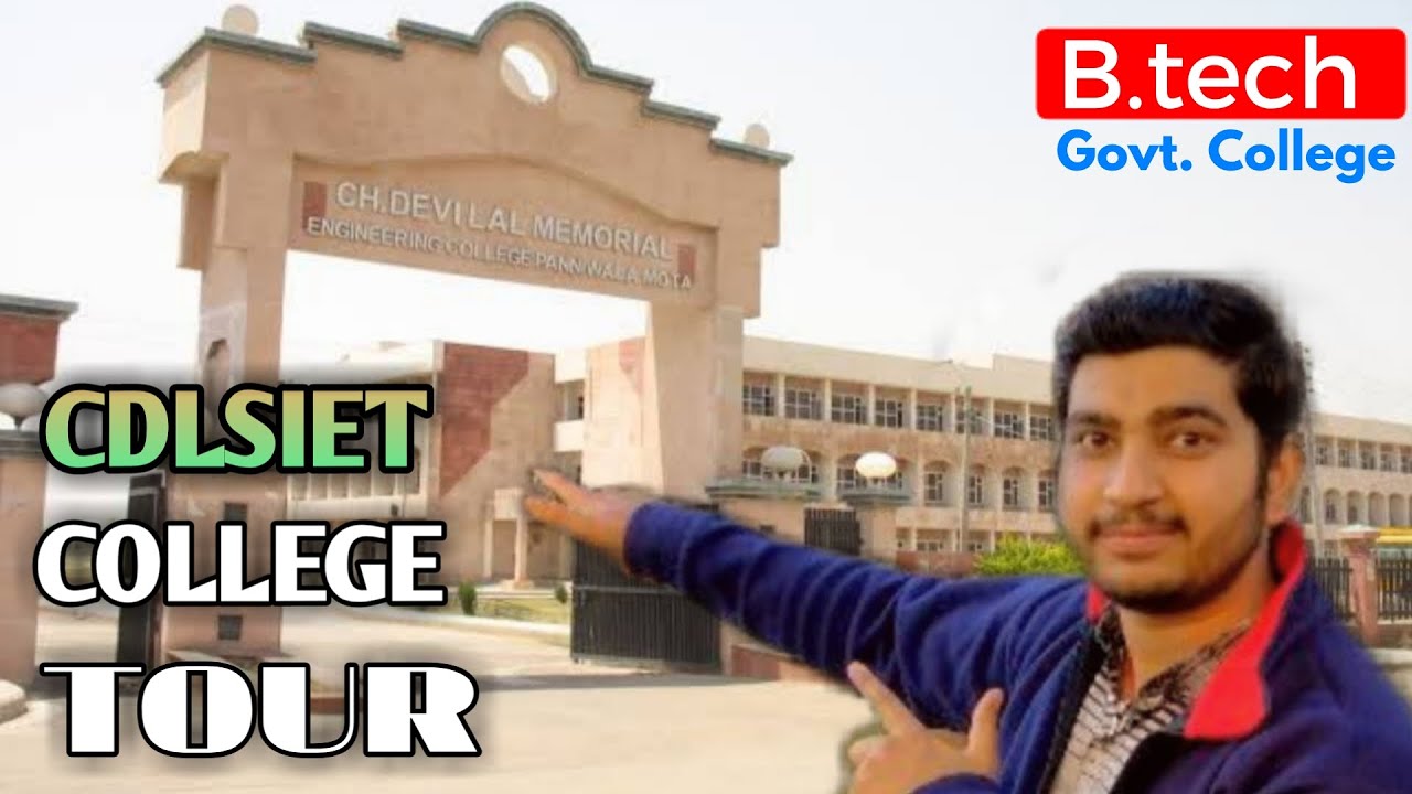 CDLSIET govt. Engineering college tour😀 - YouTube