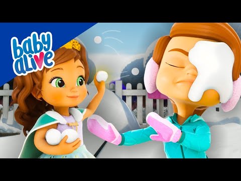 Baby Alive Türkçe ☃️ Prenses Başlıyor Dev Kartopu Savaşı 🌨 Çocuklar İçin Çizgi Filmler 💕