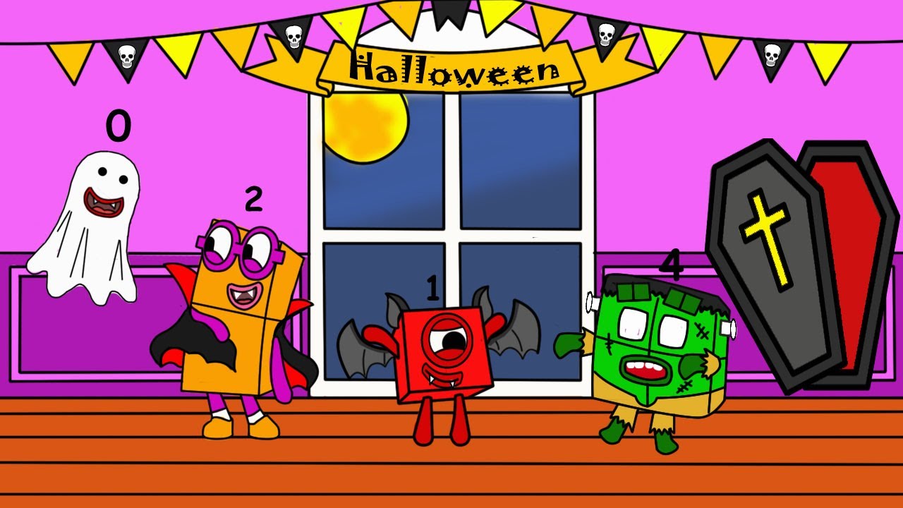 Halloween party Numberblocks - Numberblocks fanmade coloring story ...