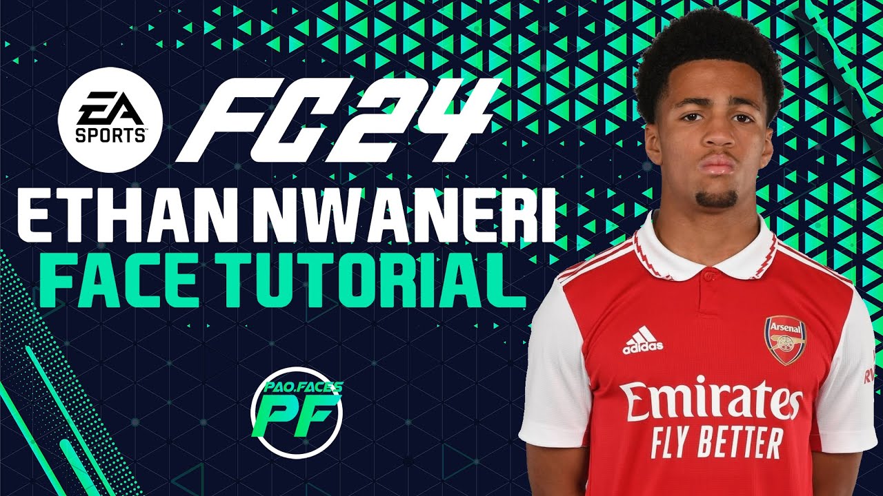EA FC 24 Ethan Nwaneri FACE + stats Pro Clubs CLUBES PRO Face Creation ...